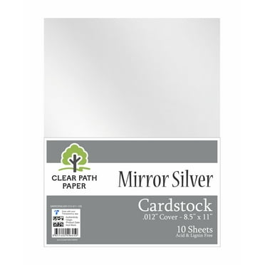 Glitter Silver Cardstock - 8.5 x 11 inch - .016" Thick - 10 Sheets ...