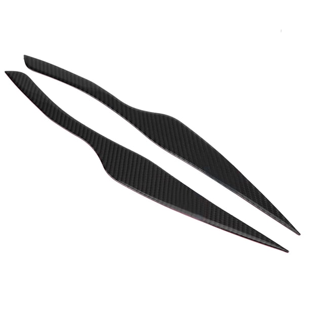Headlight Trim Eyelid,Pair Carbon Fiber Headlight Headlight Eyebrow ...