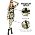 Morph Womens Army Costume Ladies Military Soldier Camouflage Bodysuit ...