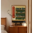 Affixzi Japanese Bar Interior Art | Minimalist Cocktail Shelf Decor ...