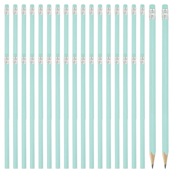 Uxcell Round Pencils HB Graphite Pencils with Eraser Wood Pencils Pink ...