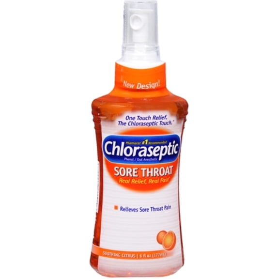 Chloraseptic Sore Throat Spray Soothing Citrus - 6 oz HSA/FSA Eligible ...