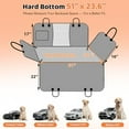 Backseat Extender for Dogs - Hard Bottom Dog Car Seat Cover for Back ...