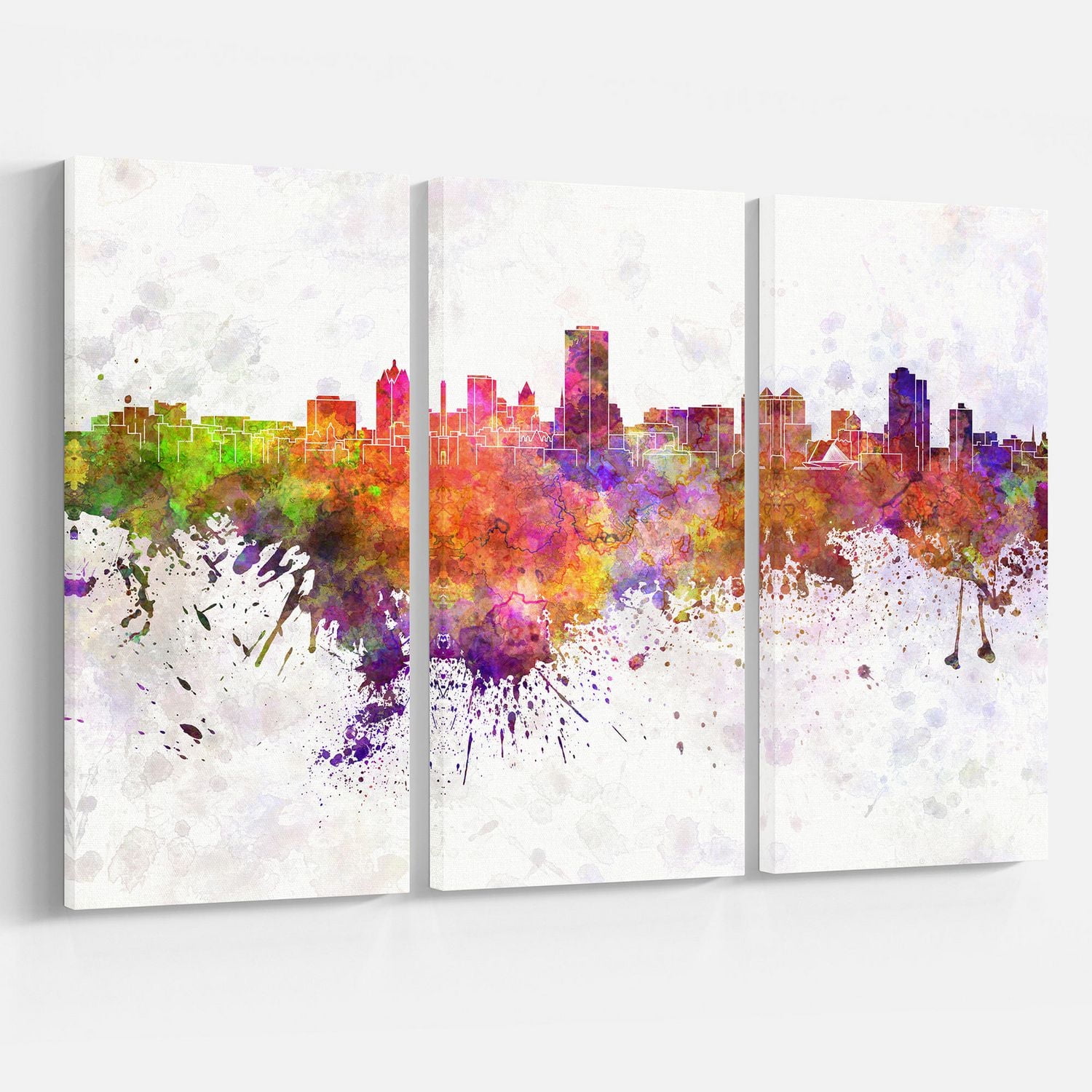 Click here for Designart Design Art Milwaukee Skyline Canvas Prin... prices
