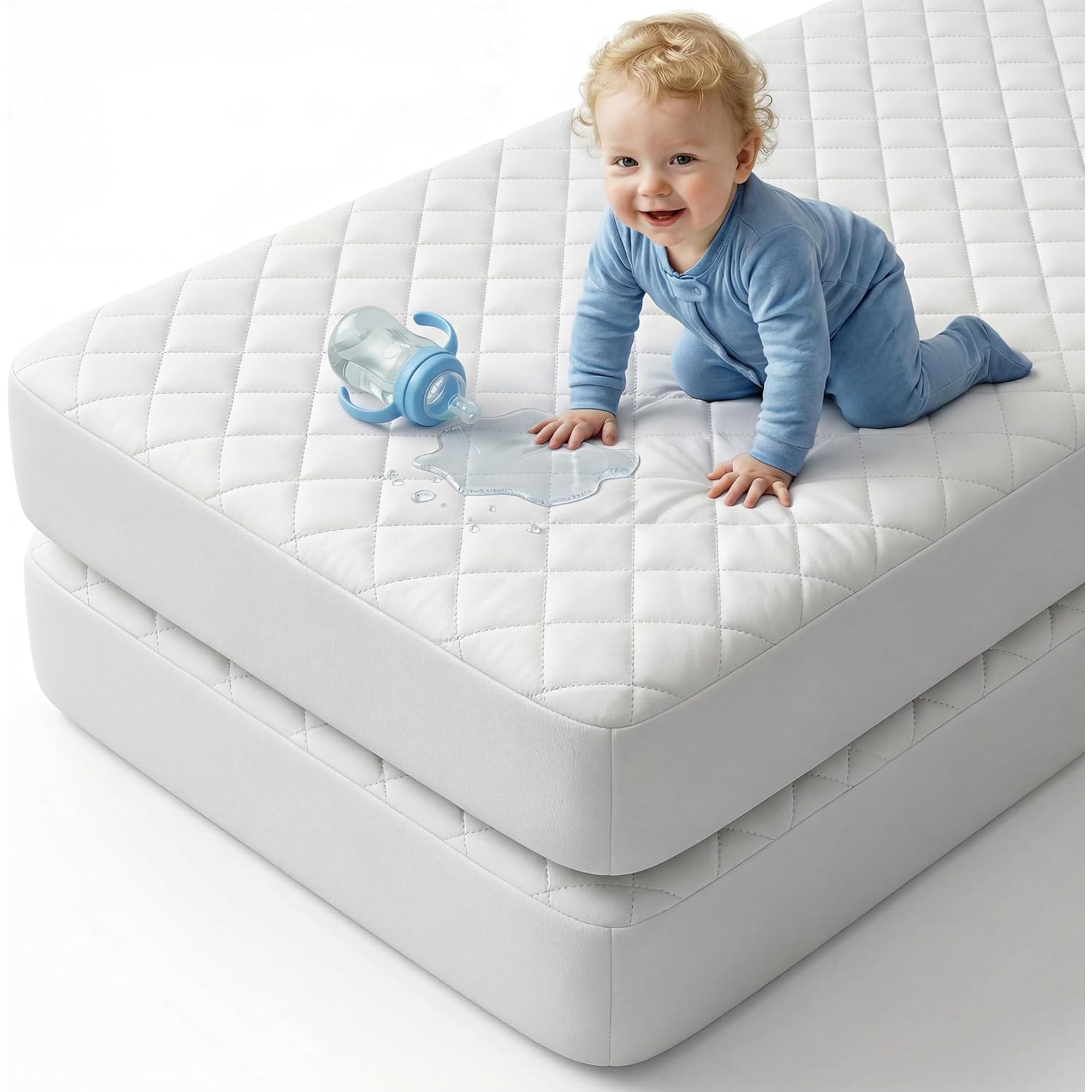 Click here for Beddora Waterproof Crib Mattress Protector For Bab... prices
