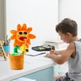 XUFLVPSEF Singing Dancing Sunflower Talking Toy Electric Musical Plush ...
