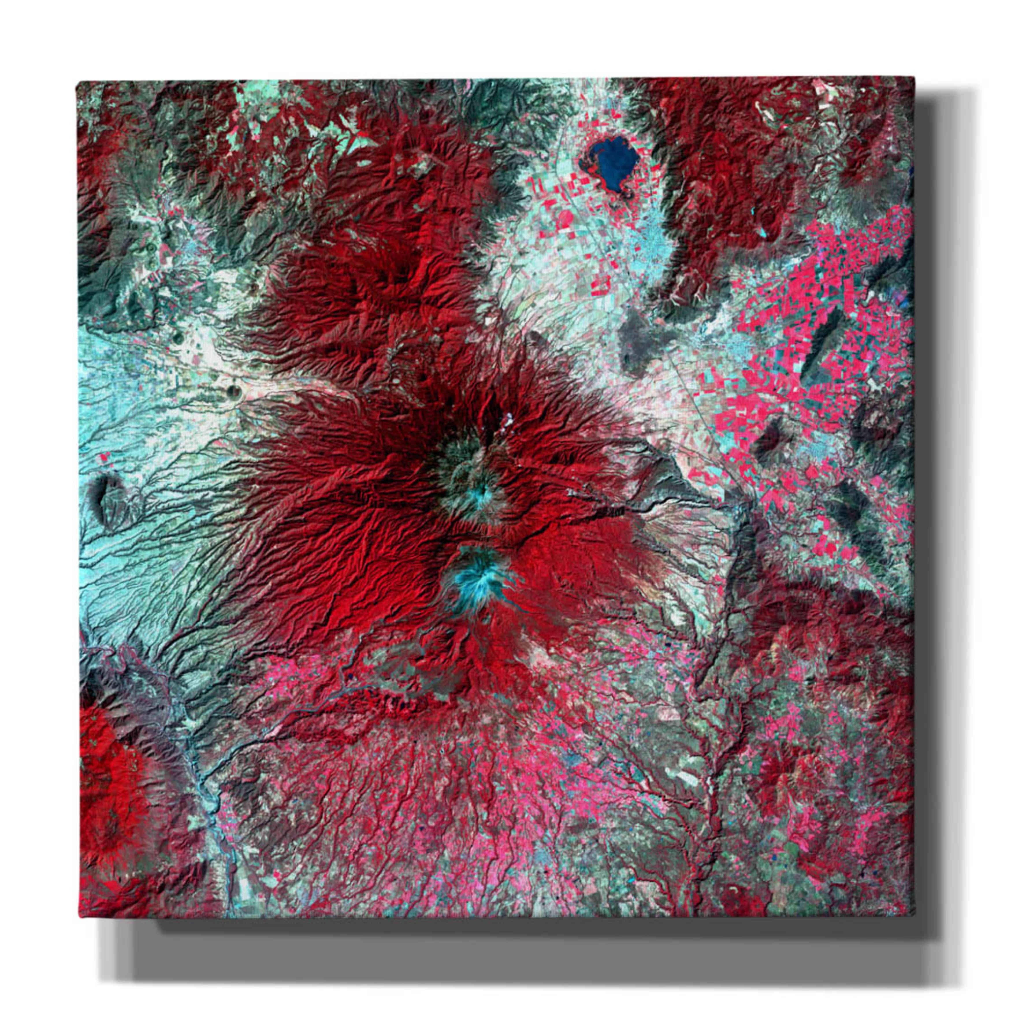 Epic Graffiti 'Earth as Art: Colima Volcano' Canvas Wall Art, 26"x26 ...