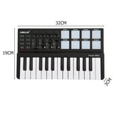 Worlde Panda mini Portable Mini 25-Key USB Keyboard and Drum Pad MIDI ...