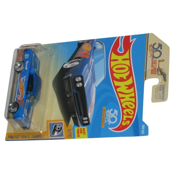 Hot Wheels '70 Road Runner (2017) HW50 Race Team 5/10 Blue Toy Car 308/ ...