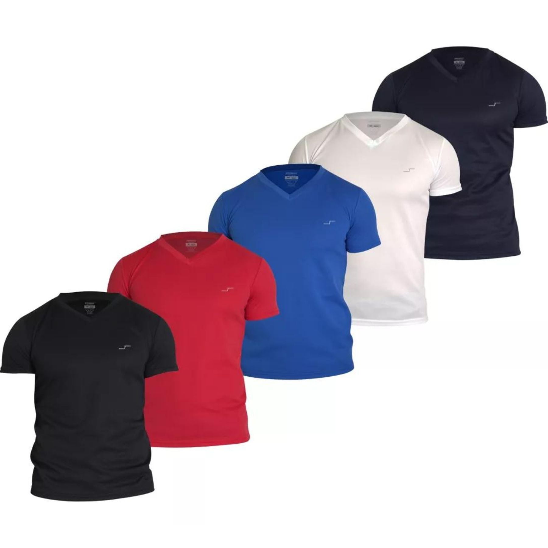 PAQUETE 5 PLAYERAS DEPORTIVAS CHILI BEANS CUELLO EN V DRY FIT COMODA ...