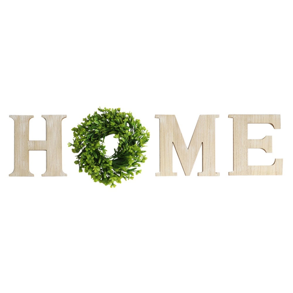 Wall Hanging Wood Home Letters, Decorative Wooden Home Sign with ...