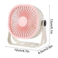 Desktop USB Wall Mounted Fan 3 Speed Adjustable, Quiet Strong Airflow ...