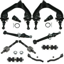 TRQ 10pc Steering Suspension Kit Control Arms Ball Joints Tie Rods End ...