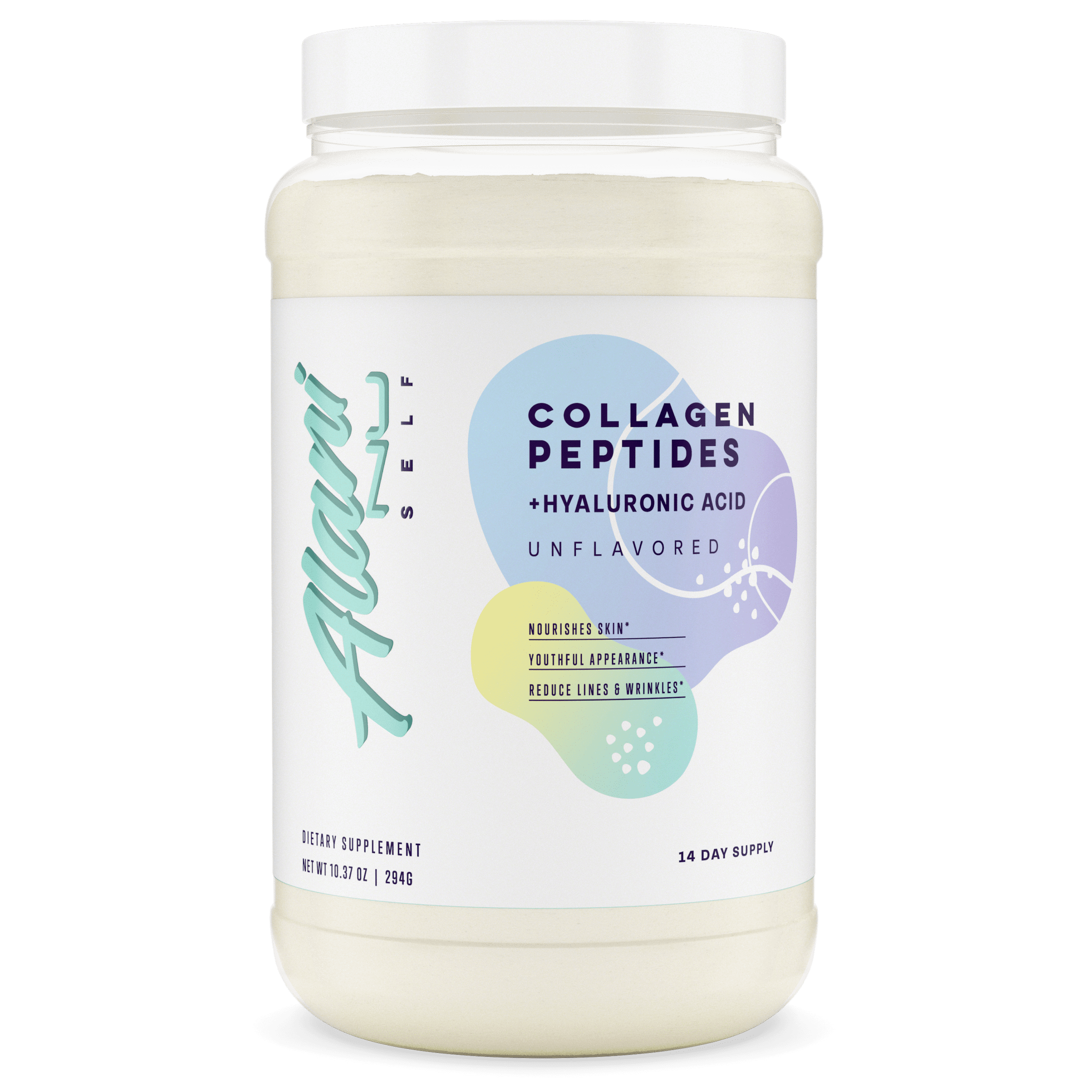 Alani Nu, Collagen Peptides with Hyaluronic Acid, Unflavored, 11.85oz ...