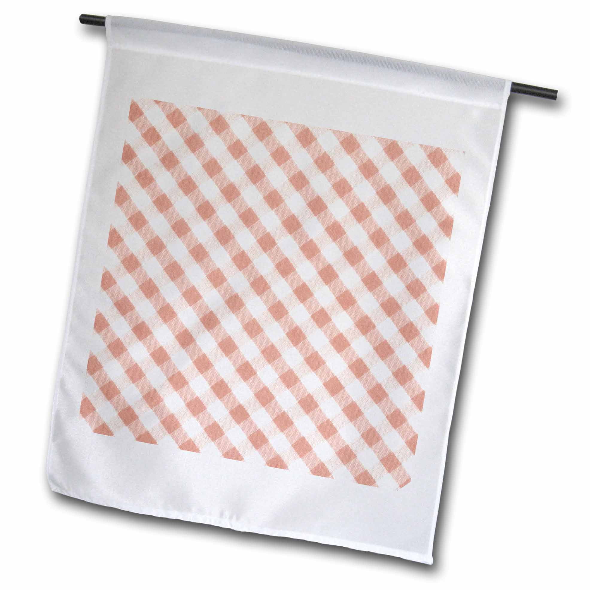 3dRose Brown and white Gingham pattern Traditional checkered rustic ...