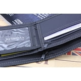 Blue Jean Style Wallet with Long Pocket on Outside Men Woman Billfold A ...