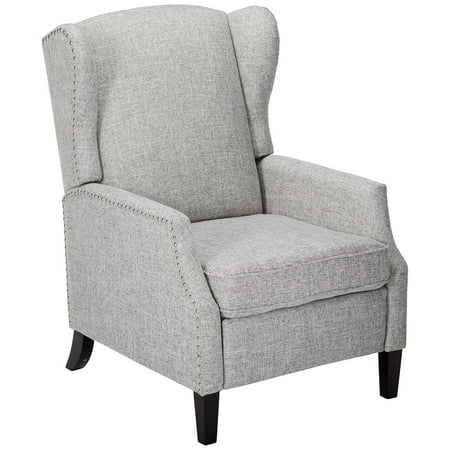Great Deal Furniture Weyland Wingback Traditional Fabric Recliner ...