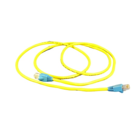 Leviton Yellow Cat 5 5 ft Ethernet LAN Patch Cord Network Cable 5G454 ...