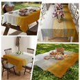 Abstract Yellow Beige Gradient Table Cloth 60x60in, Waterproof Square ...