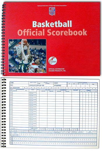 Cramer NFSHSA Scorebooks for Various Sports, Scorebook for Soccer ...