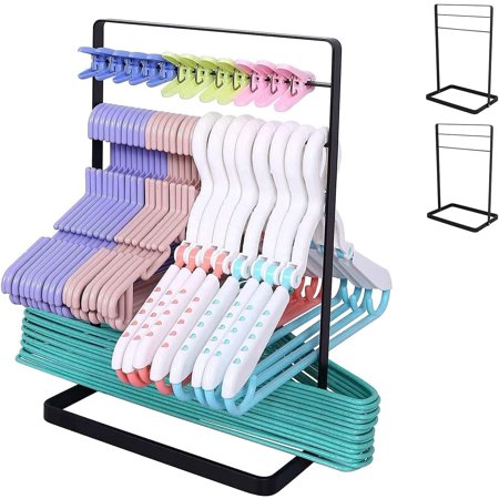 Hanger Storage Organizer,50 Velvet Clothes Hanger Holder,Hanger Stacker ...