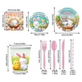 Easter Party Supplies Set – Disposable Paper Plates, Cups & Tissue ...