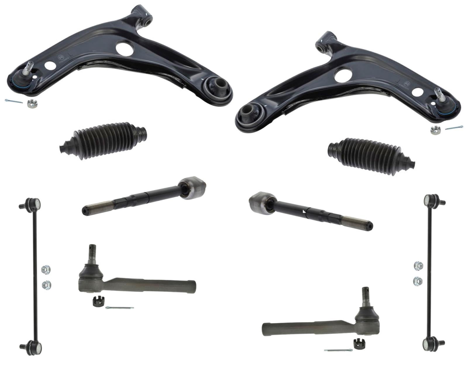 Lower Control Arms W/ Ball Joints Inner & Outer Rods Sway Bar Links ...