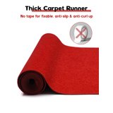 WANLISELL Red Carpet Runner, 3.3 x 10 ft Red Aisle Runway Rug, Anti ...