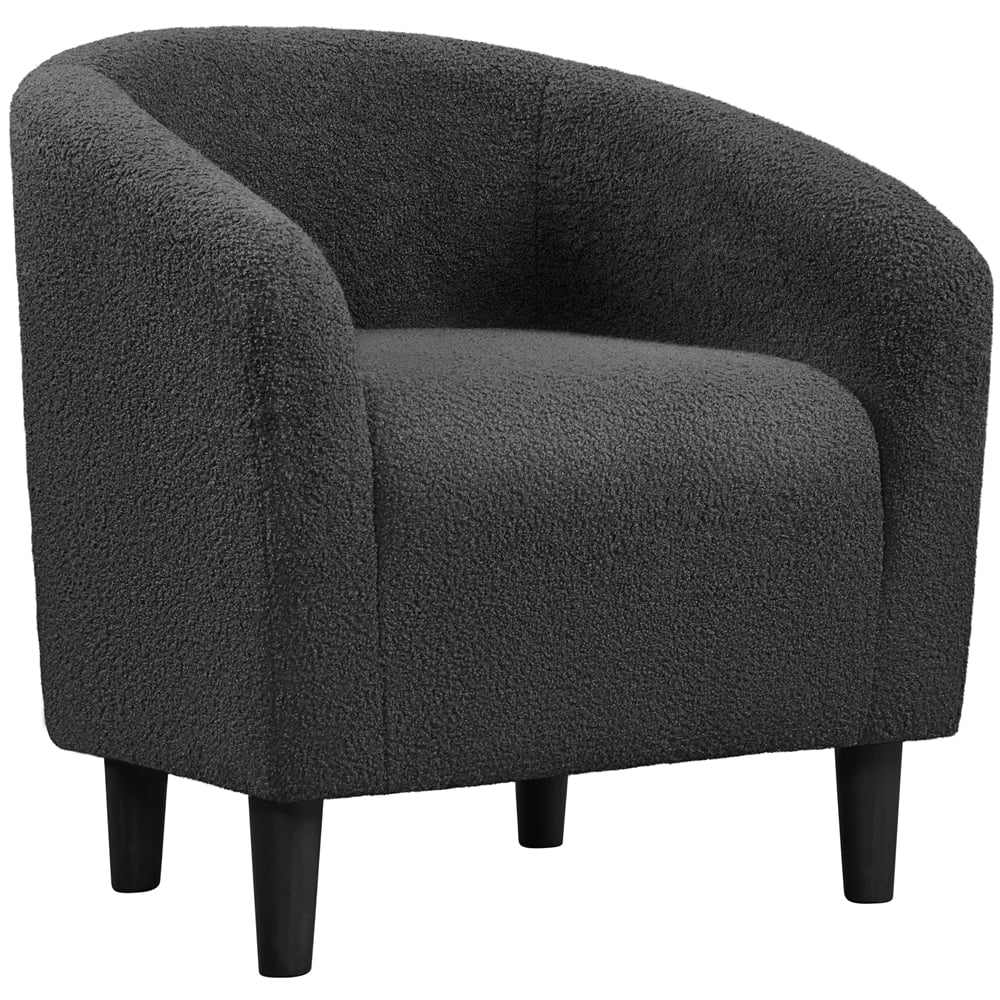 Click here for Yaheetech Boucle Upholstered Club Accent Barrel Ar... prices