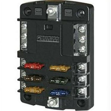 Blue Sea Systems 5196 MRBF Surface Mount Common Source Fuse Block ...