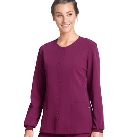 Jockey Women's Classic Round Neckline Snap Scrub Jacket | Walmart Canada