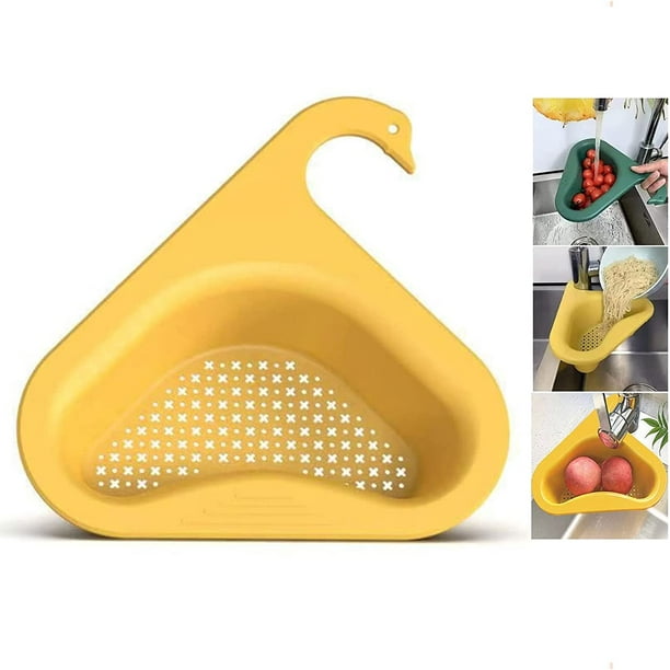 Thickened Triangle Sink Rack, Swan Shaped Sink Strainer Basket, Kitchen ...