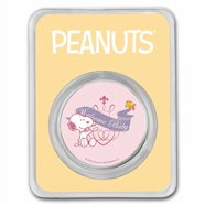 Peanuts Snoopy 1 oz Silver Round Coin, Officially Licensed ...