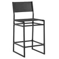CHITA 24" Faux Leather Bar Stools Set of 3 Counter Height with Sling ...