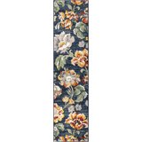Simply Southern Cottage Franklin Floral 2' X 8' Runner Blue Area Rug ...