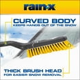 Rain-X 36" Snow Brush Ice Scraper Tool with Curved Handle, Yellow and ...