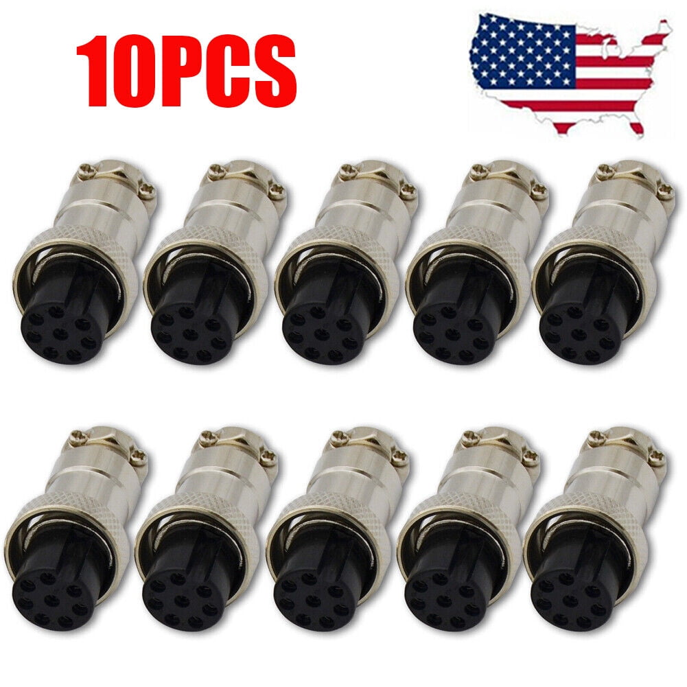 2/4/5/6/8 Pin Ham&CB Radio MIC Microphone Connector Female/Male Plug ...
