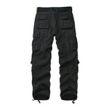 TRGPSG Men's Tactical Cargo Pants, 8 Pockets, Cotton Work Pants, Cell ...
