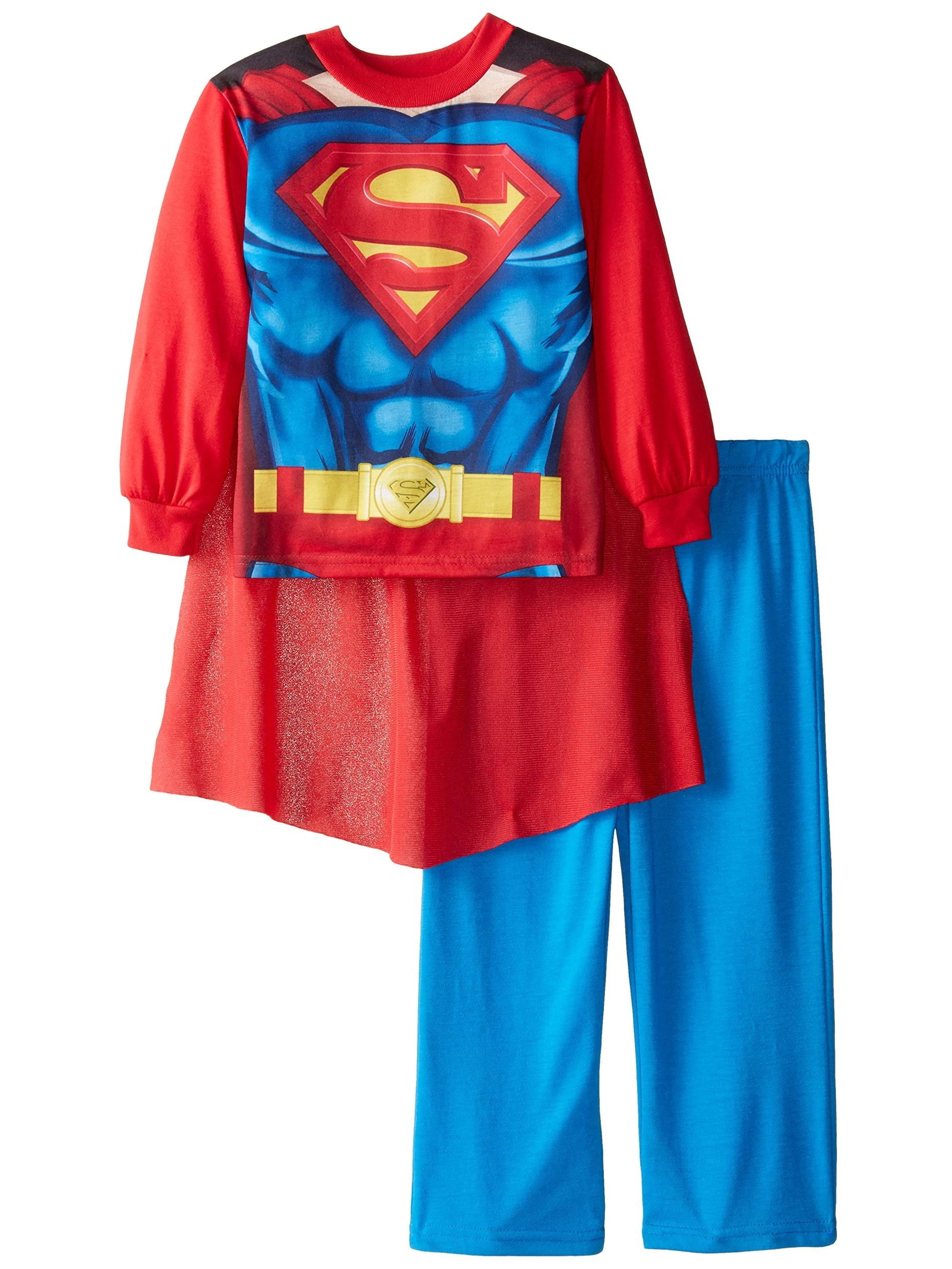 Superman Little Boys' New Supersuit 2-Piece Pajama Set, Red, Size: 6 ...