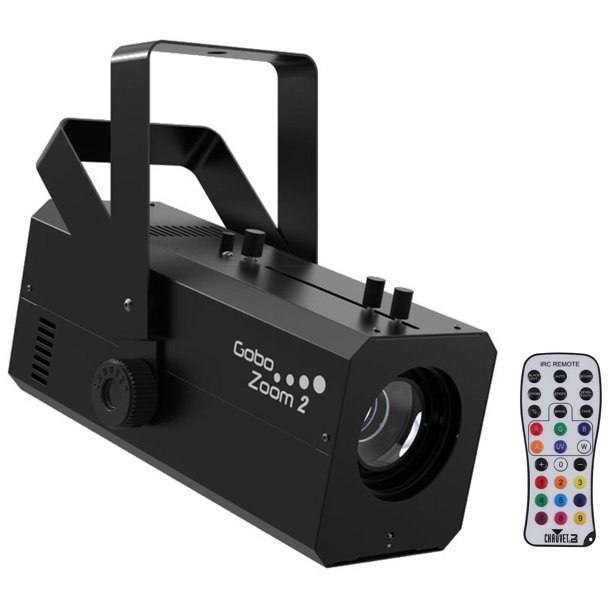 Chauvet DJ Gobo Zoom 2 70 Watt LED DMX Custom Gobo Projector + Wireless ...
