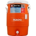 Igloo 5 Gallon Sports Cooler, Bright Orange, Flat Seat Lid, Spigot, UV ...