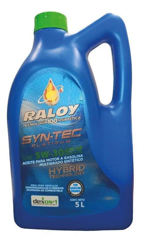 Aceite de Motor 5w30 Sintético Dexos Raloy de 5 l Raloy Aceite de Motor ...