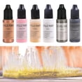 QUSENLON Metallic Alcohol Ink Set 6 Color Concentrated Extreme Shimmer ...