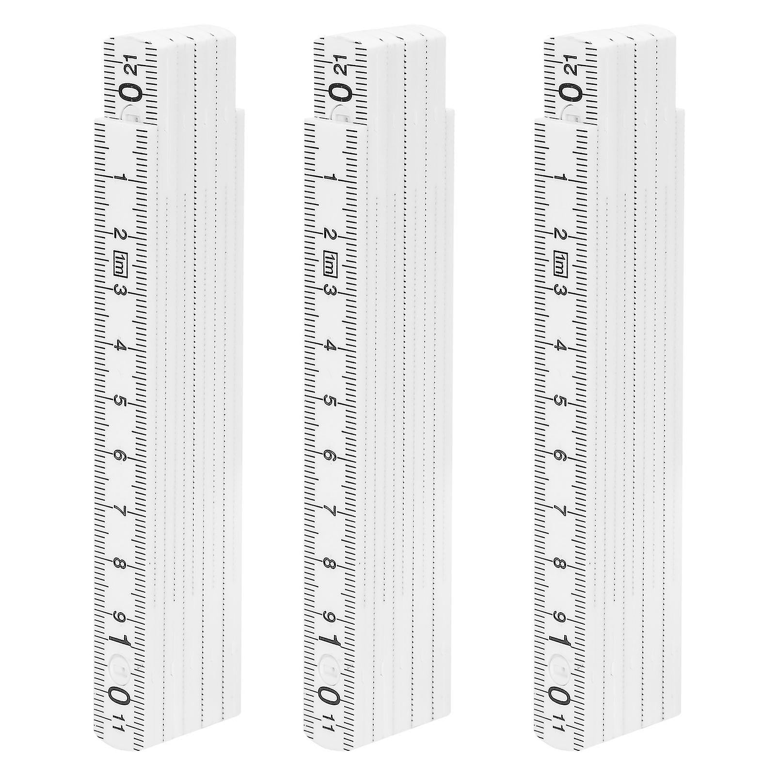 3-Piece Multi-Angle Folding Ruler, Linear Measure for Carpentry and ...
