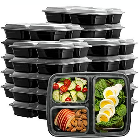 Bulk case of 350 Pack]150 Sets Meal Prep containers With Lids, 3 ...