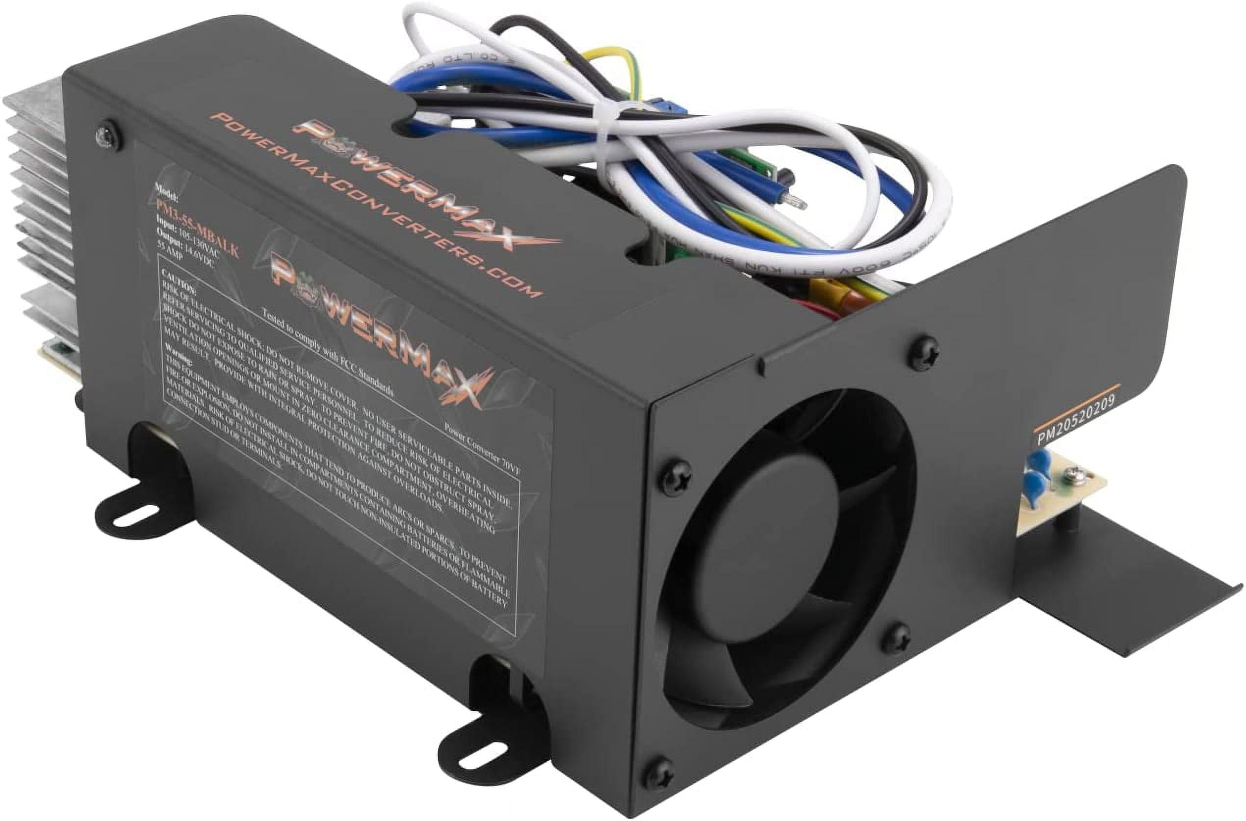 Powermax PM4 55A MBA 110V AC to 12V DC 55 Amp Power Converter with ...