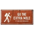 Go The Extra Mile Rustic Embossed Metal Sign - Walmart.com