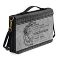 Kuiaobaty Lion Print Bible Covers for Women Men Be Strong PU Leather ...