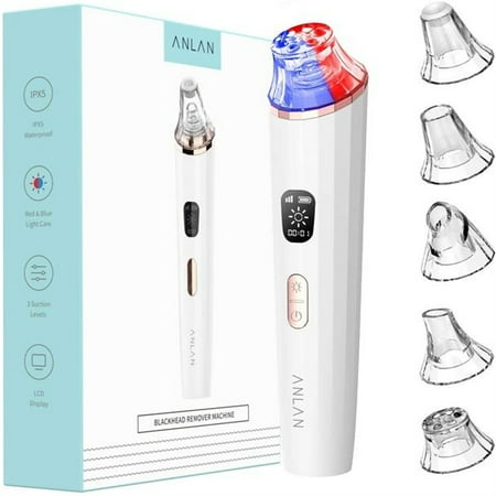 ANLAN Waterproof Blackhead Remover Vacuum Deep Nose Cleaner Acne Pimple ...