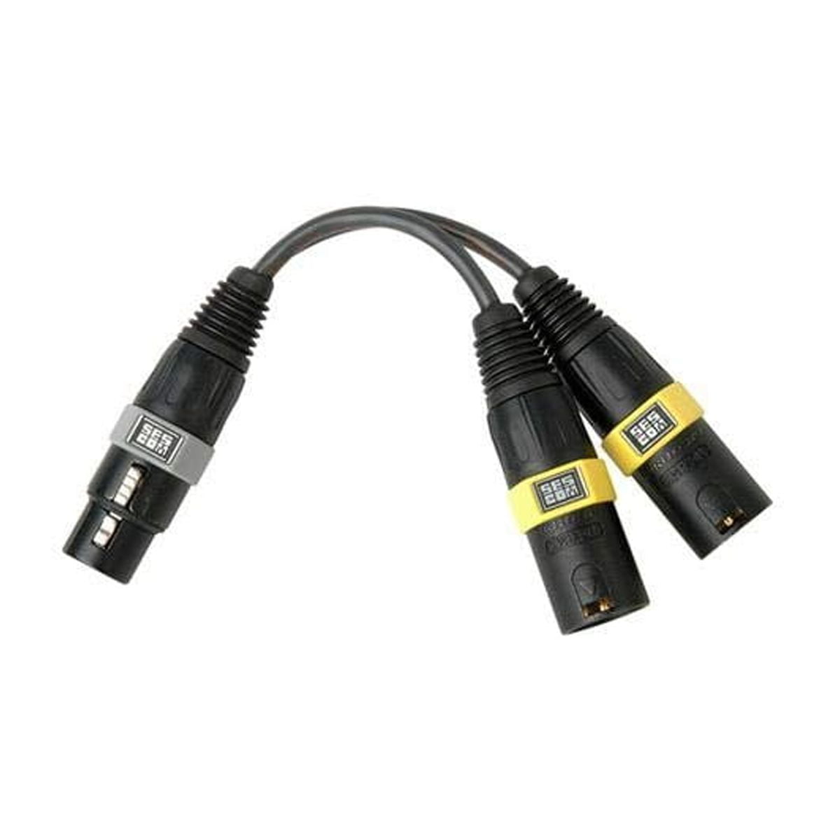 Sescom SES-AES-EBU-Y Cable divisor en Y AES/EBU XLR de adaptación de ...
